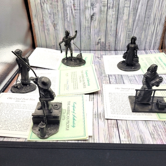 Franklin Mint | Art | Franklin Mint American People Fine Pewter Set ...